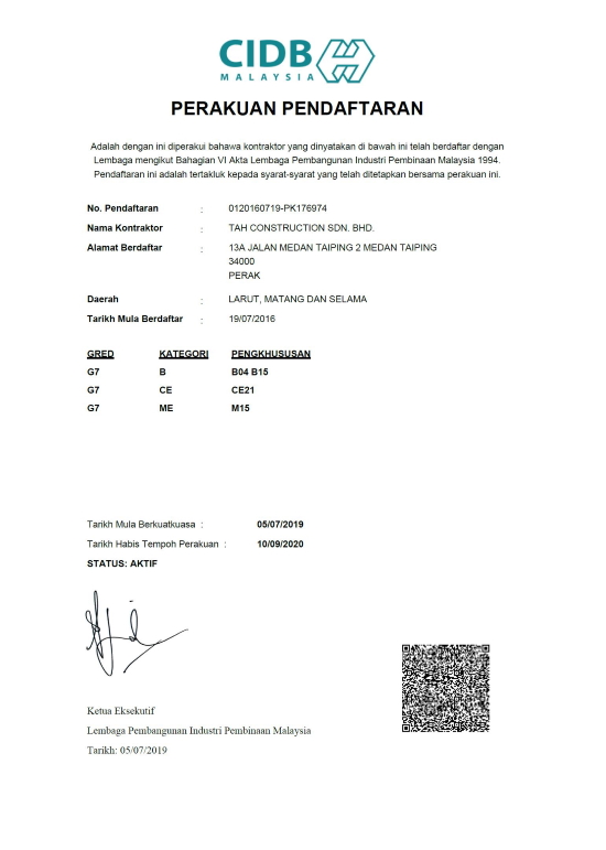 Tah Construction Sdn Bhd – Best Design & Build company in KL